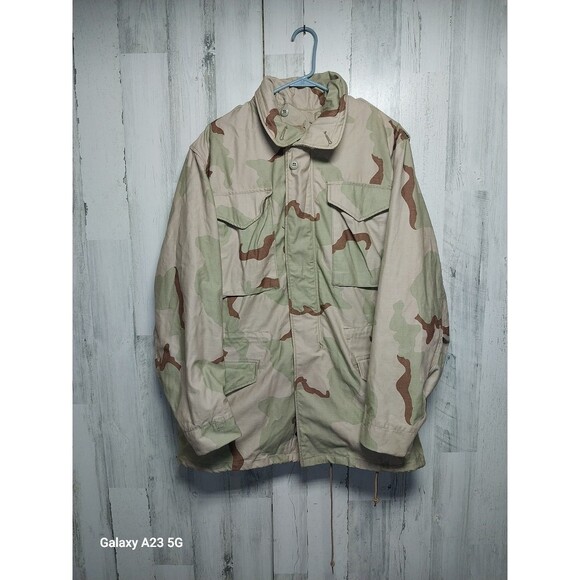 Jackets & Coats | Us Army Desert Coat Small Long Cold Weather Camo ...